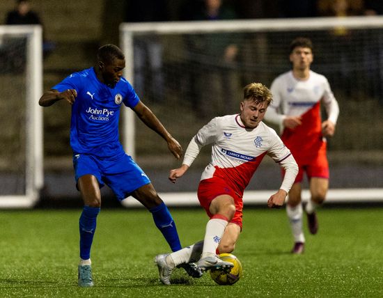 Rangers B Team Midfielder Charlie Lindsay Editorial Stock Photo - Stock ...