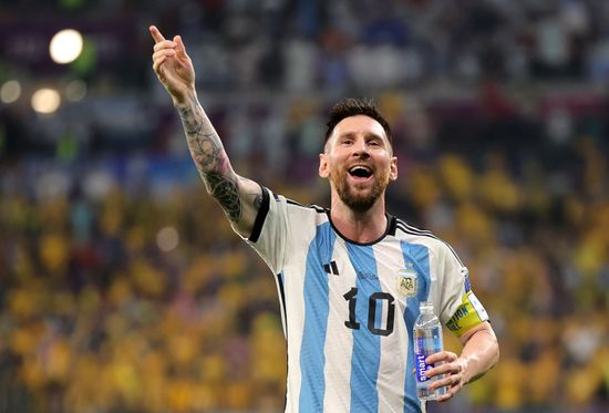 Lionel Messi Argentina Celebrates After Winning Editorial Stock Photo ...