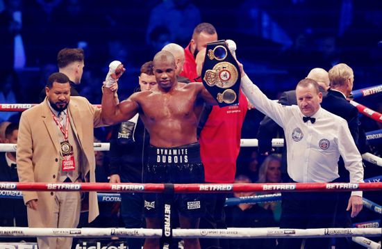 British Boxer Daniel Dubois C Raises Editorial Stock Photo - Stock ...