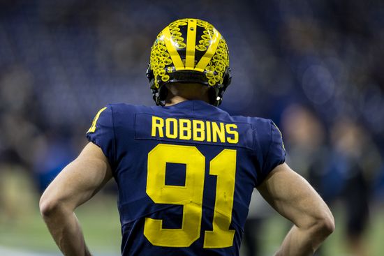 Michigan Punter Brad Robbins 91 During Editorial Stock Photo - Stock ...
