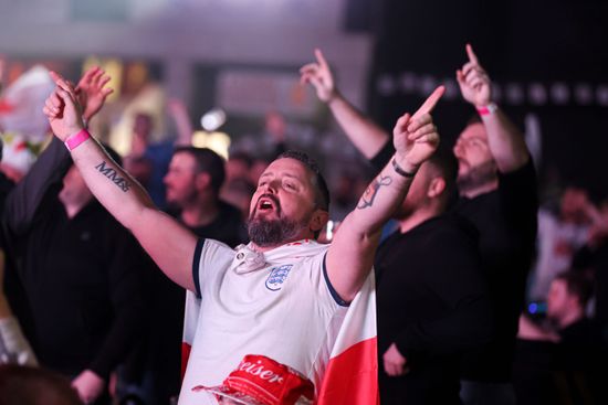 England Fans Sing National Anthems Editorial Stock Photo - Stock Image ...