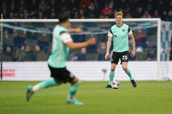 Portsmouth Defender Sean Raggett During Efl Editorial Stock Photo ...
