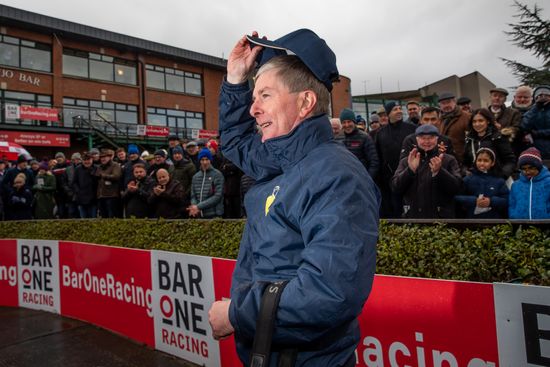 Trainer Barry Connell Celebrates Winning Bar Editorial Stock Photo ...