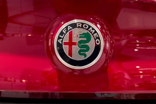 Colour Logo Emblem Alfa Romeo Sword Editorial Stock Photo - Stock Image ...
