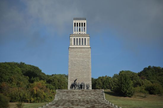 Bell Tower Memorial Nazi Era Concentration Editorial Stock Photo ...