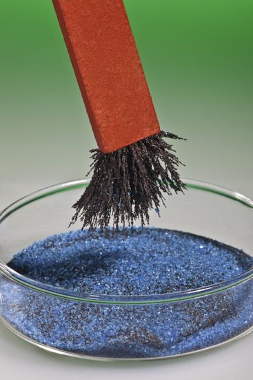 Bar Magnet Separating Iron Filings Mixture Editorial Stock Photo ...