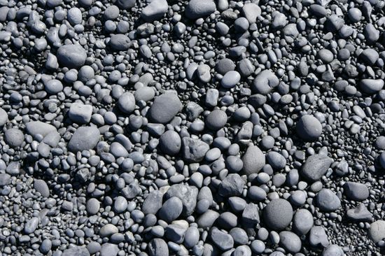 Basalt Rock Abraded Pounded Into Smooth Editorial Stock Photo - Stock ...