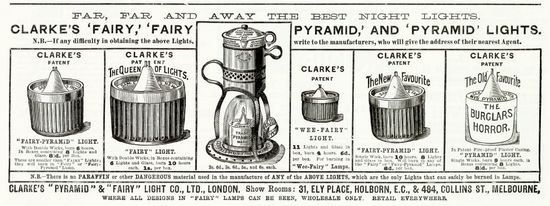 Advert Clarkes Patent Safety Night Light Editorial Stock Photo - Stock ...