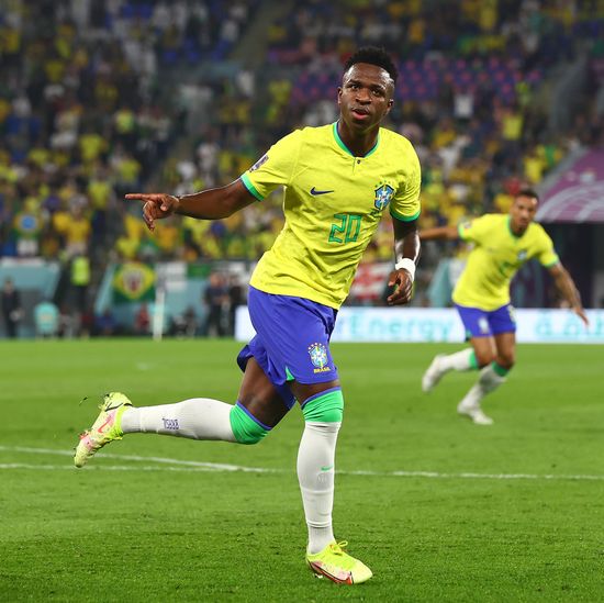 Vinicius Jr Brazil Celebrates Scoring Opening Editorial Stock Photo ...