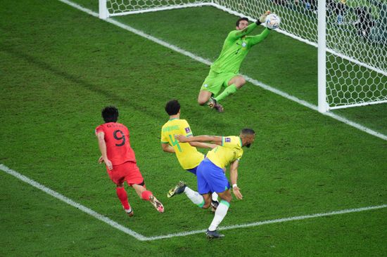 Brazils Goalkeeper Alison Top Makes Save Editorial Stock Photo - Stock ...