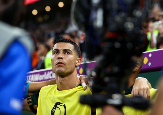 Cristiano Ronaldo Portugal Sits On Bench Editorial Stock Photo - Stock ...