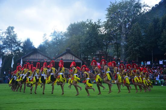 Naga Tribesman Pochury Tribe Performs Folk Editorial Stock Photo ...