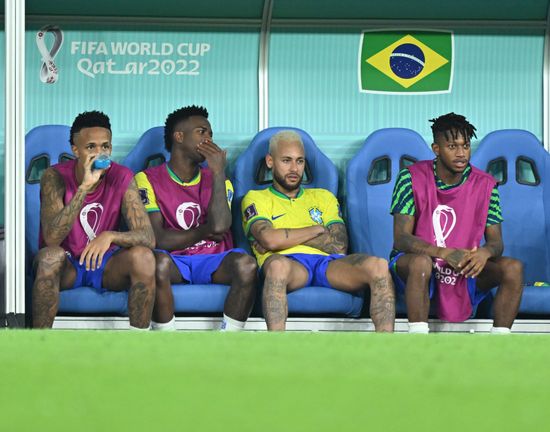 Neymar Jr Brazil On Bench During Editorial Stock Photo - Stock Image ...