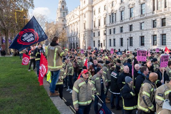 Members Fire Brigades Union Fbu Take Editorial Stock Photo - Stock ...