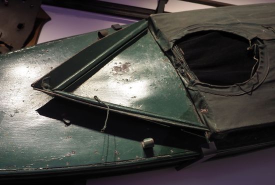 Collapsable Wooden Canvas Cockle Canoe Type Editorial Stock Photo ...