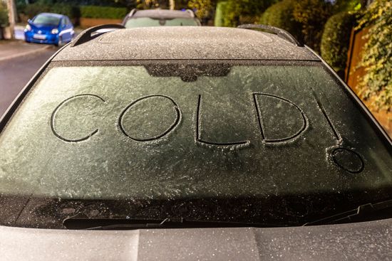 Frozen Car Windscreen This Morning On Editorial Stock Photo - Stock ...