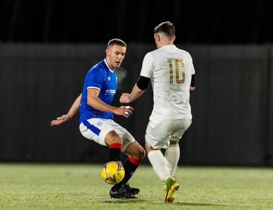 Rangers B Team Defender Lewis Mackinnon Editorial Stock Photo - Stock ...