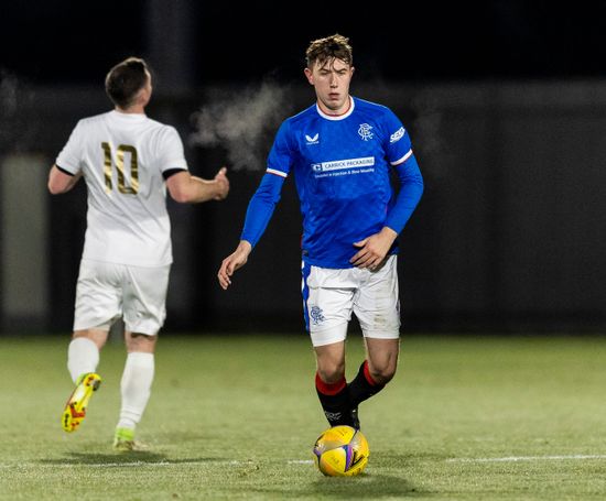 Rangers B Team Defender Connor Allan Editorial Stock Photo - Stock ...
