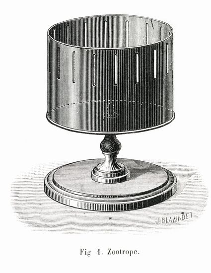 Rotating Zootrope Image Seen Through Slits Editorial Stock Photo ...