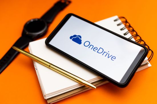 This Photo Illustration Onedrive Logo Seen Editorial Stock Photo ...