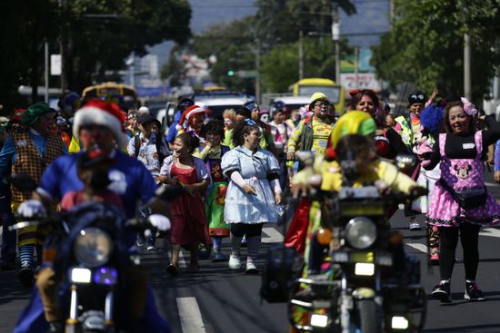 Hundreds Clowns Parade Through One Main Editorial Stock Photo - Stock ...