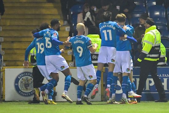 Stockport County Midfielder Will Collar 14 Editorial Stock Photo ...