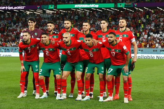 Morocco Team Group Lineup Mar Football Editorial Stock Photo - Stock ...