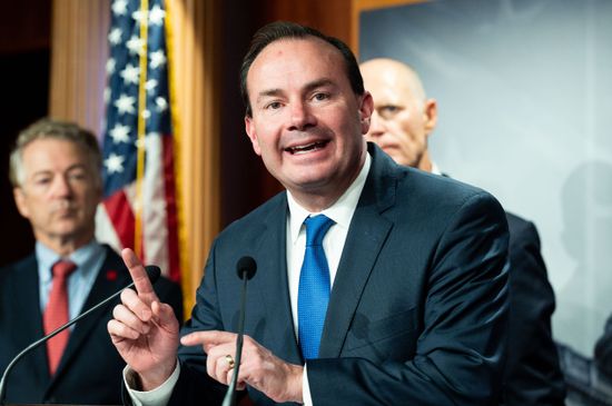 Us Senator Mike Lee Rut Speaking Editorial Stock Photo - Stock Image ...