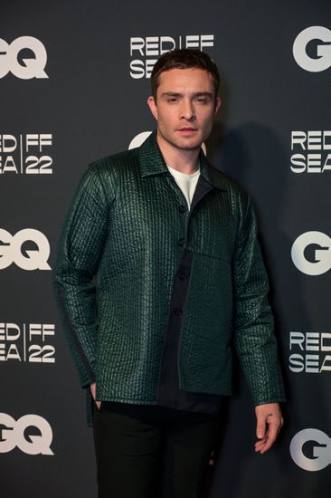 British Actor Ed Westwick Arrives Gq Editorial Stock Photo - Stock ...