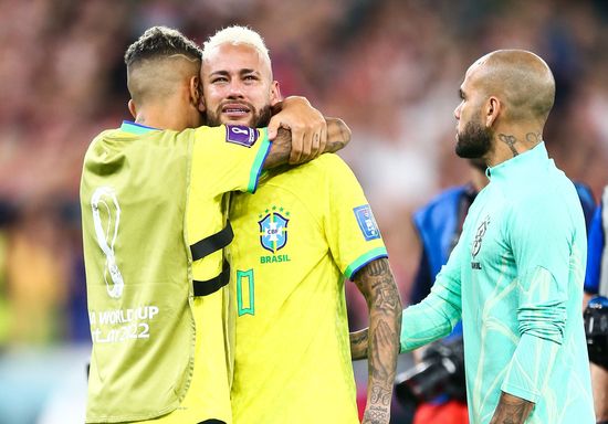 Neymar Brazil Looks Visibly Upset Crying Editorial Stock Photo - Stock ...