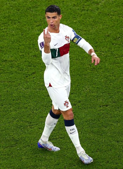 Cristiano Ronaldo Portugal Comes On Substitute Editorial Stock Photo ...