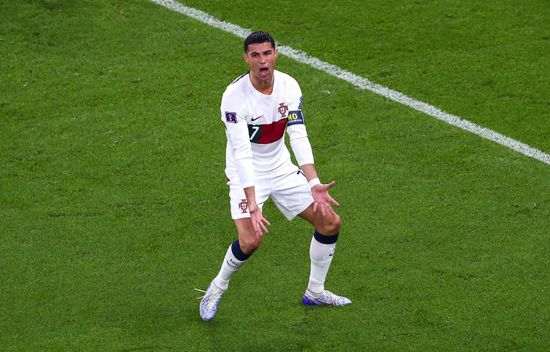 Cristiano Ronaldo Portugal Looks Frustrated After Editorial Stock Photo ...
