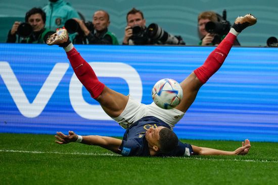 Kylian Mbappe France Falls Ground Ball Editorial Stock Photo - Stock ...