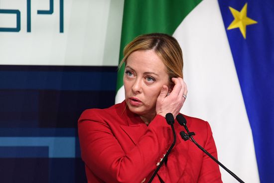 Giorgia Meloni Italys Prime Minister Attends Editorial Stock Photo ...
