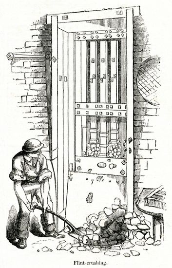 Steampowered Vertical Hammers Breaks Flint Into Editorial Stock Photo ...