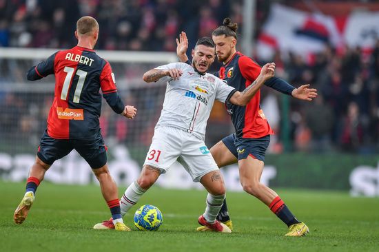 Albert Gudmundsson Genoa Michele Marconi Sud Editorial Stock Photo ...