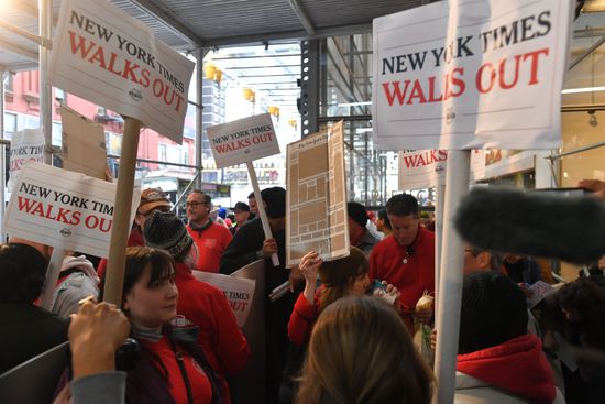 Reporters Editors New York Times Hold Editorial Stock Photo - Stock ...