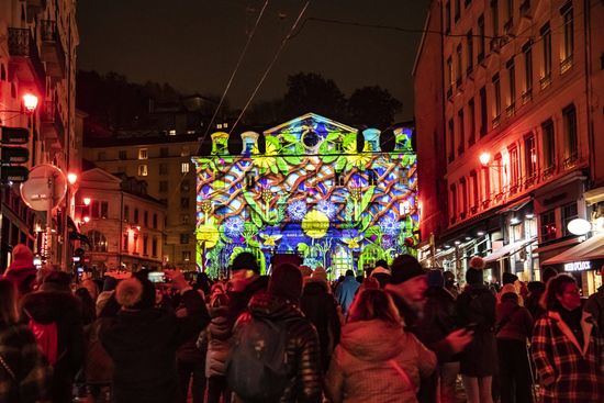 Lyons Festival Lights 2022 St Pauls Editorial Stock Photo - Stock Image | Shutterstock