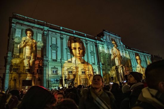 Lyons Festival Lights 2022 Place Des Editorial Stock Photo - Stock Image | Shutterstock