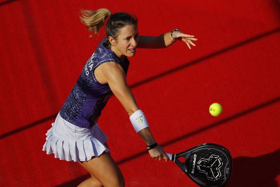 Spanish Paddle Player Sara Ruiz Action Editorial Stock Photo - Stock ...