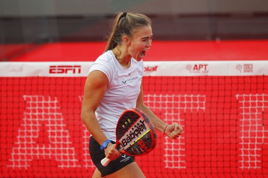 Spanish Paddle Player Patricia Action Marta Editorial Stock Photo ...