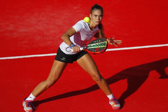 Spanish Paddle Player Patricia Action Marta Editorial Stock Photo ...