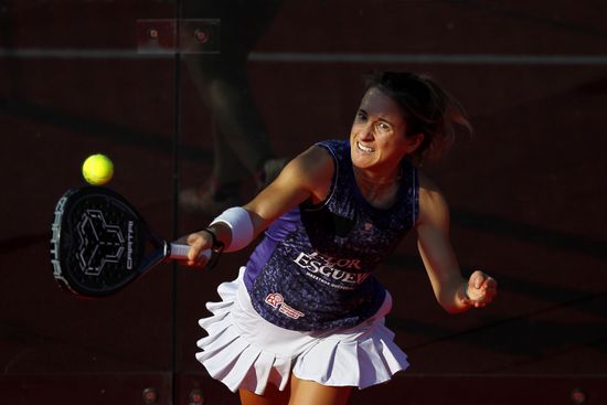 Spanish Paddle Player Sara Ruiz Action Editorial Stock Photo - Stock ...