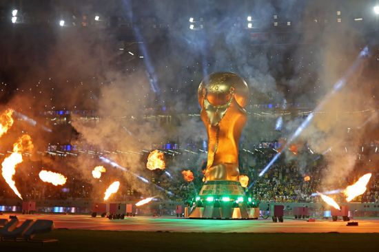 World Cup Trophy Giant Reply On Editorial Stock Photo - Stock Image ...