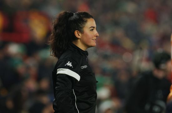 Assistant Referee Clara Munarini First Italian Editorial Stock Photo ...