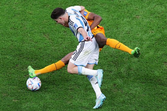 Julian Alvarez Front Argentina Action Against Editorial Stock Photo ...
