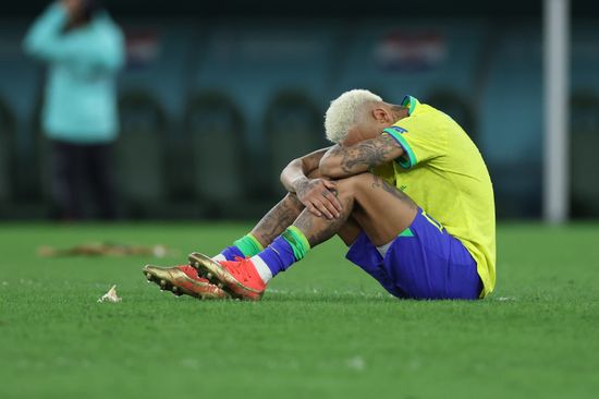 Neymar Jr Brazil Player Cries During Editorial Stock Photo - Stock ...