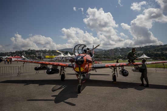 Toucan Plane Displayed During Exhibition Caracas Editorial Stock Photo ...