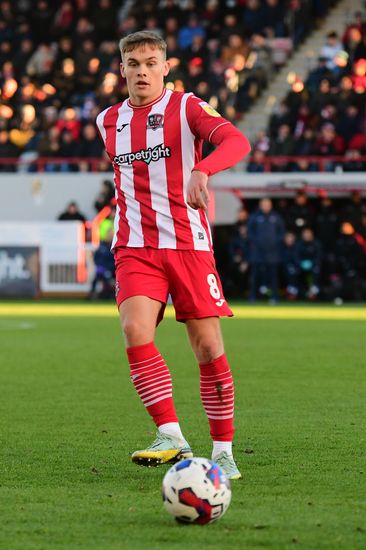 Archie Collins Exeter City During Sky Editorial Stock Photo - Stock ...