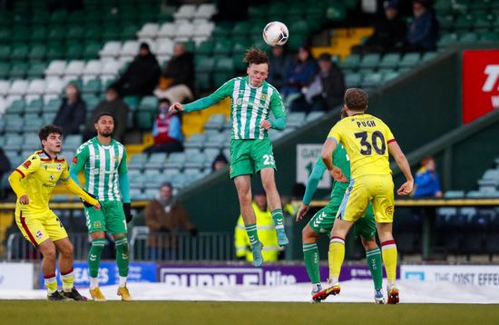 Ewan Clark Yeovil Town During National Editorial Stock Photo - Stock ...